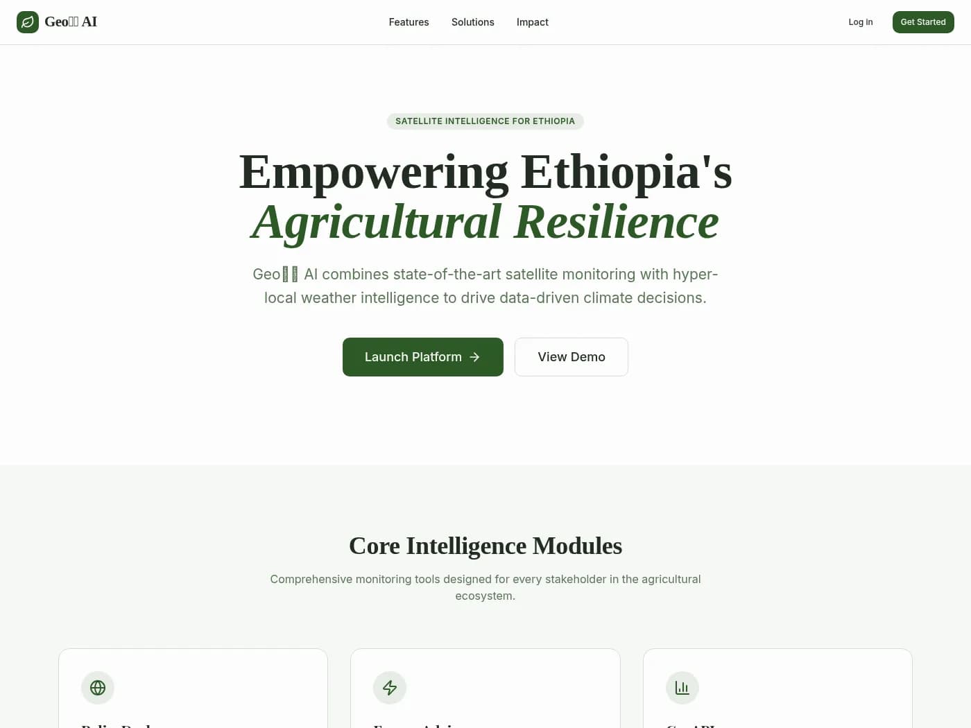 Geoማሳ AI Platform