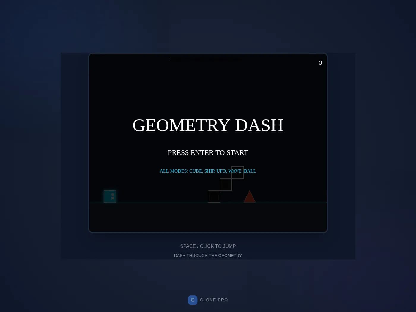 Geometry Dash Clone