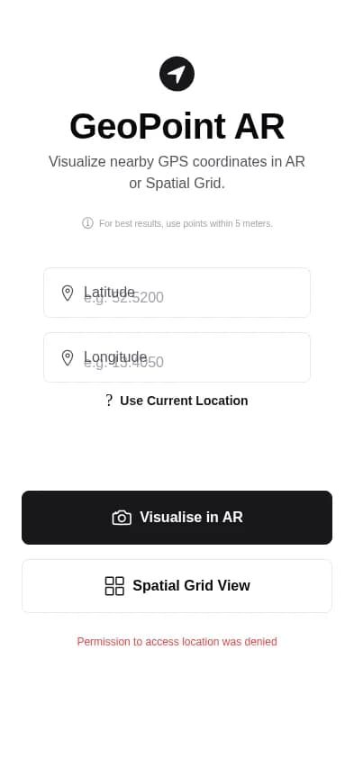 GeoPoint AR Visualizer