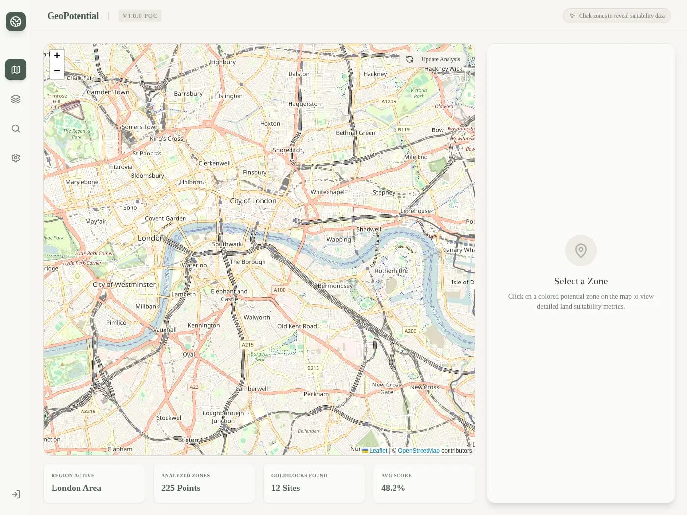 GeoPotential Dashboard