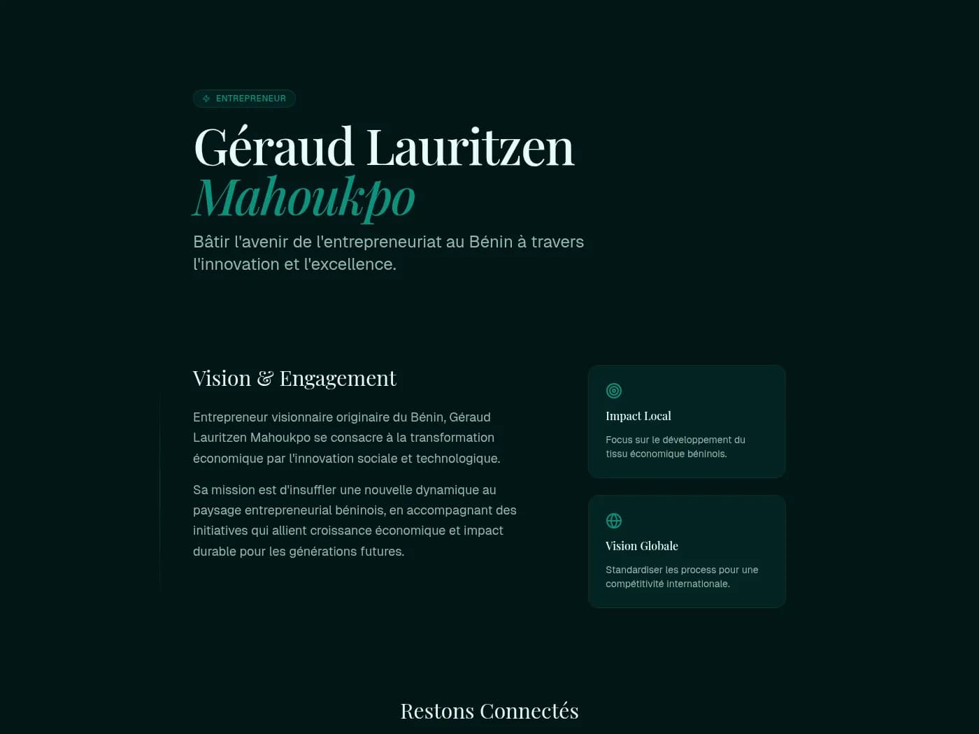 Géraud Lauritzen Portfolio
