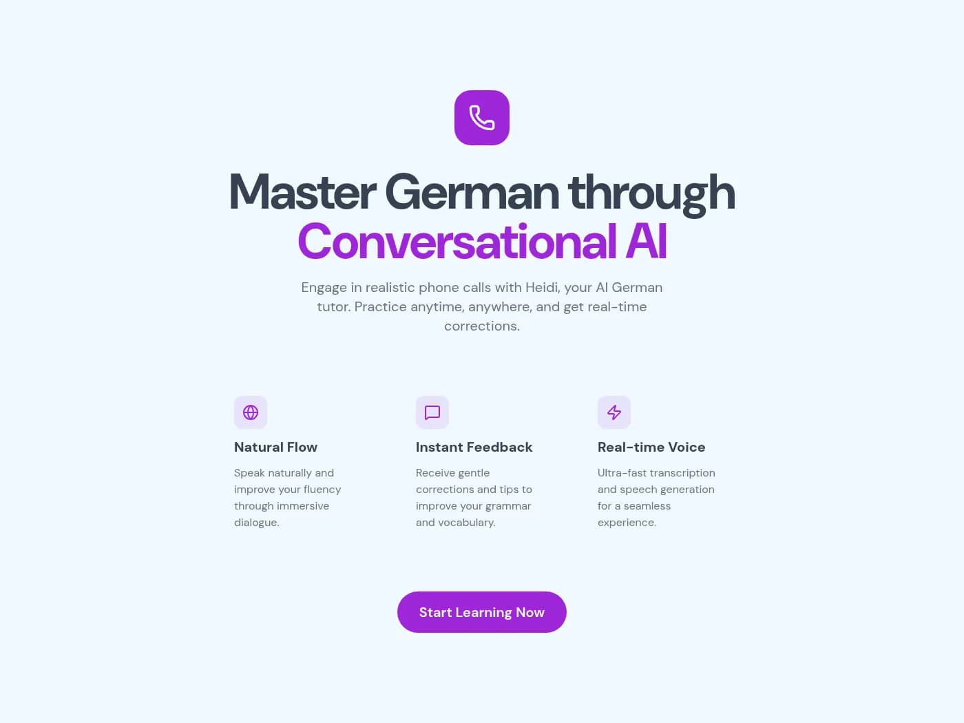 German Tutor AI Call
