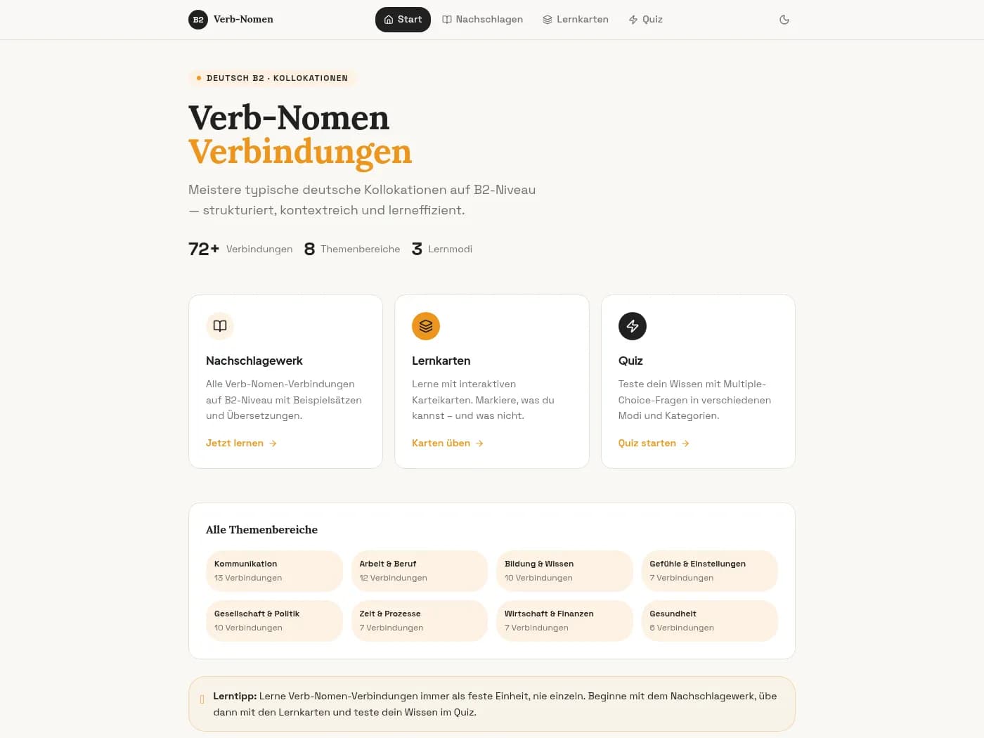 German Verb Connect B2