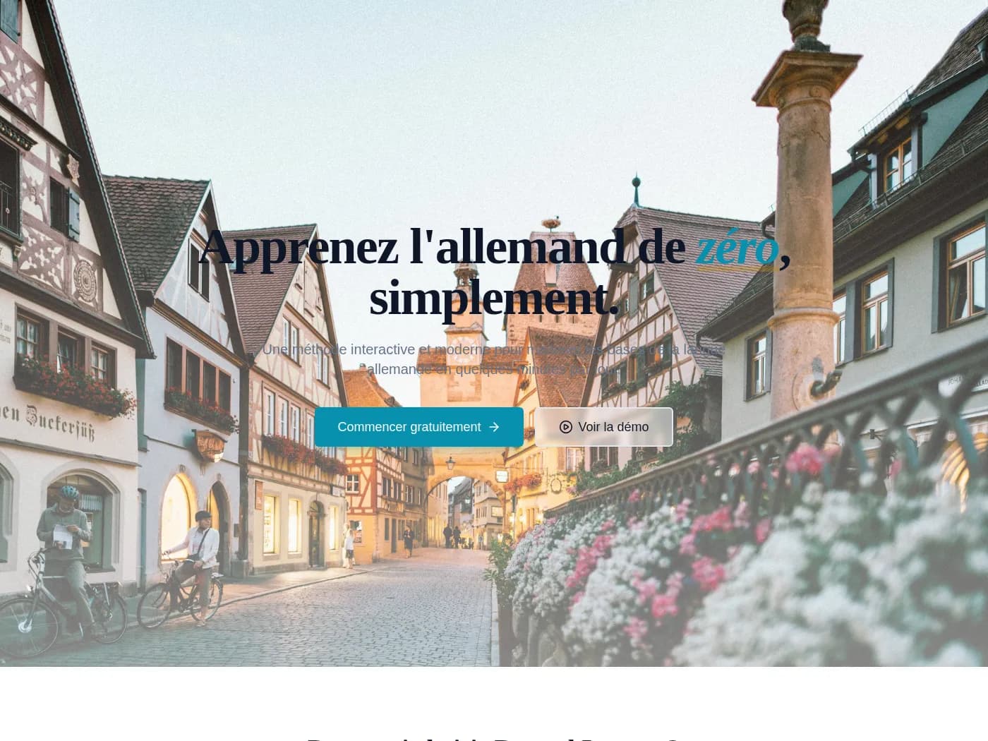 German Starter App