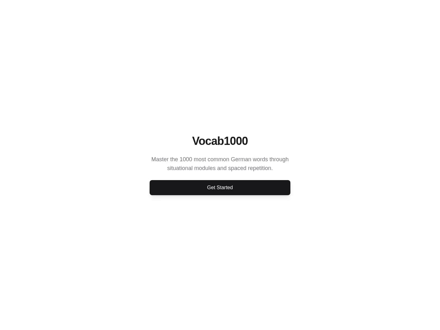 Vocab1000: German Mastery