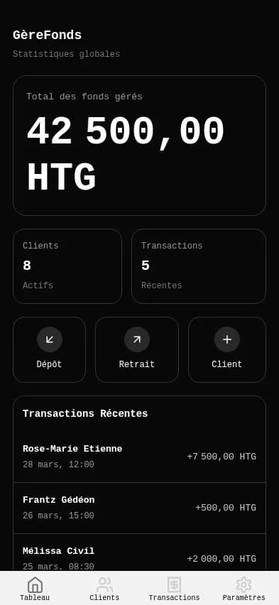 GèreFonds App