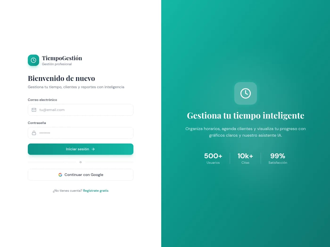 TiempoGestión Web