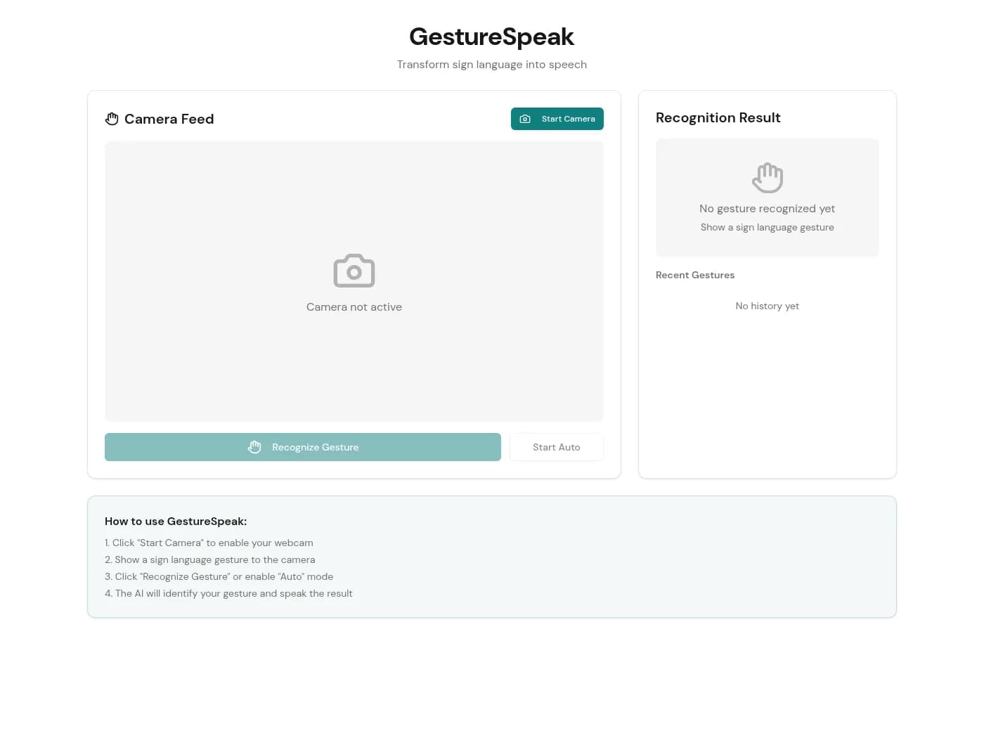 GestureSpeak