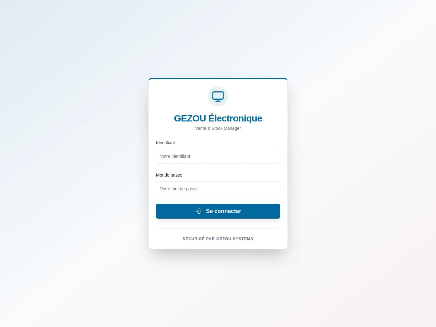GEZOU Vente & Stock Manager