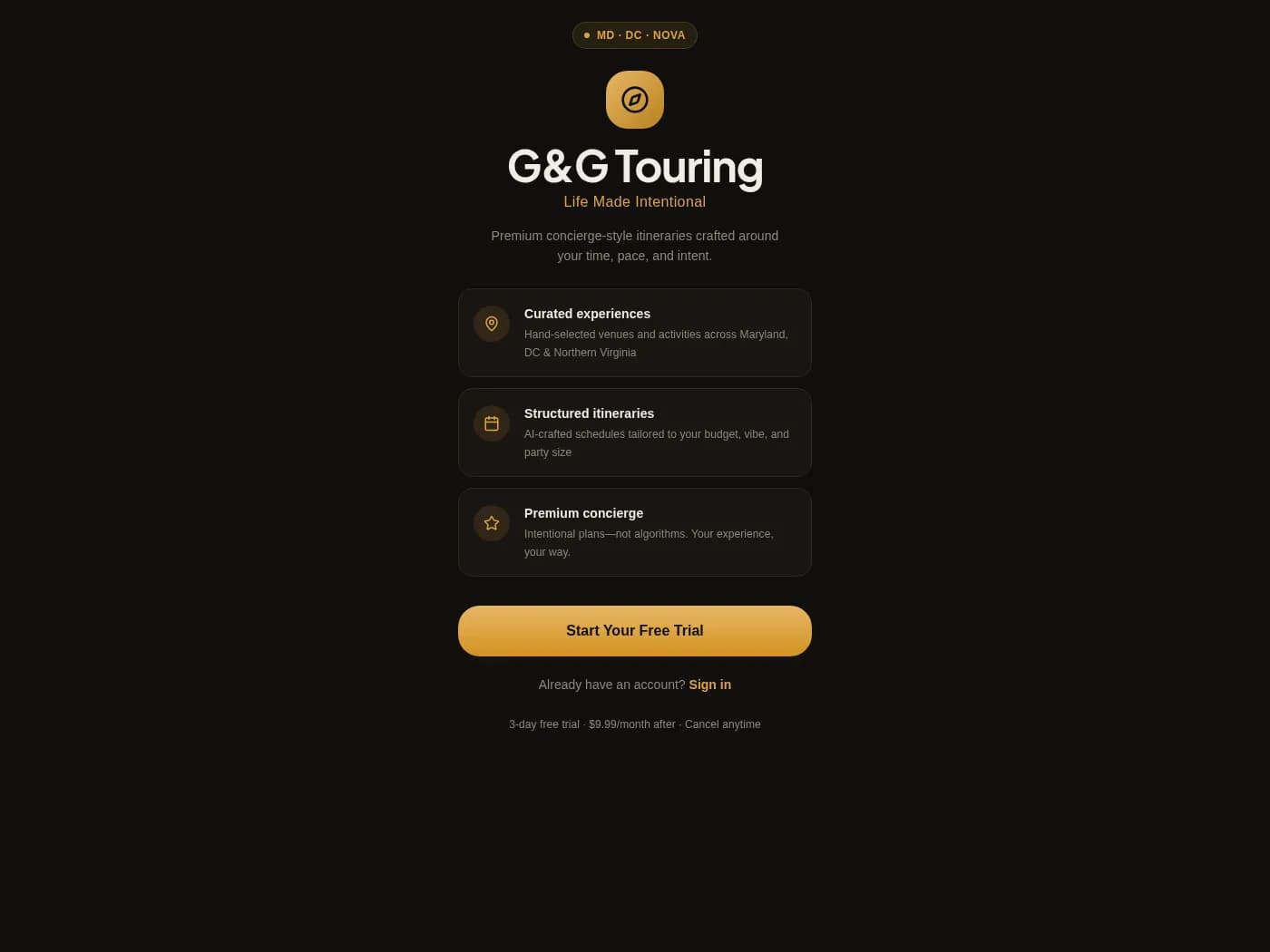 G&G Touring App