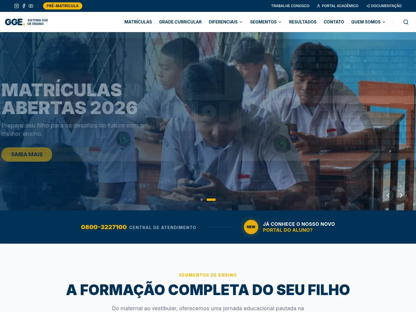 GGE School Web Clone