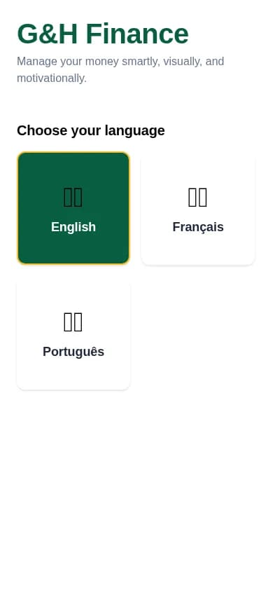 G&H Finance App