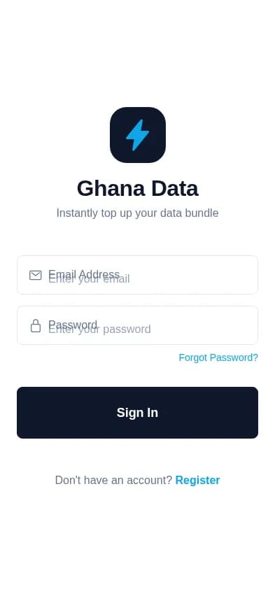 Ghana Data Bundle App