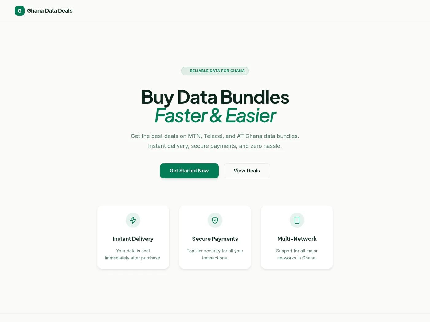 Ghana Data Deals