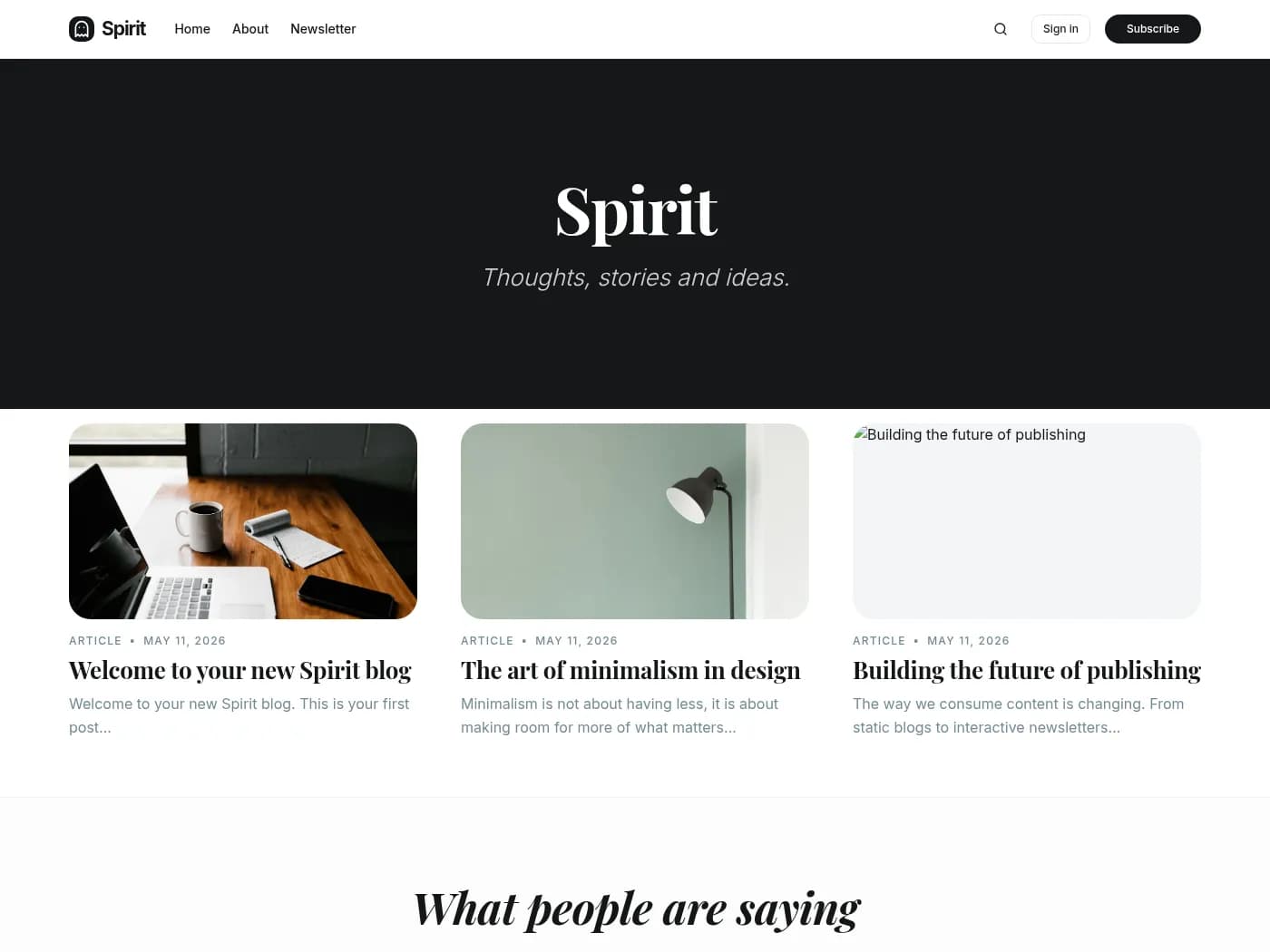 Ghost Blog Platform