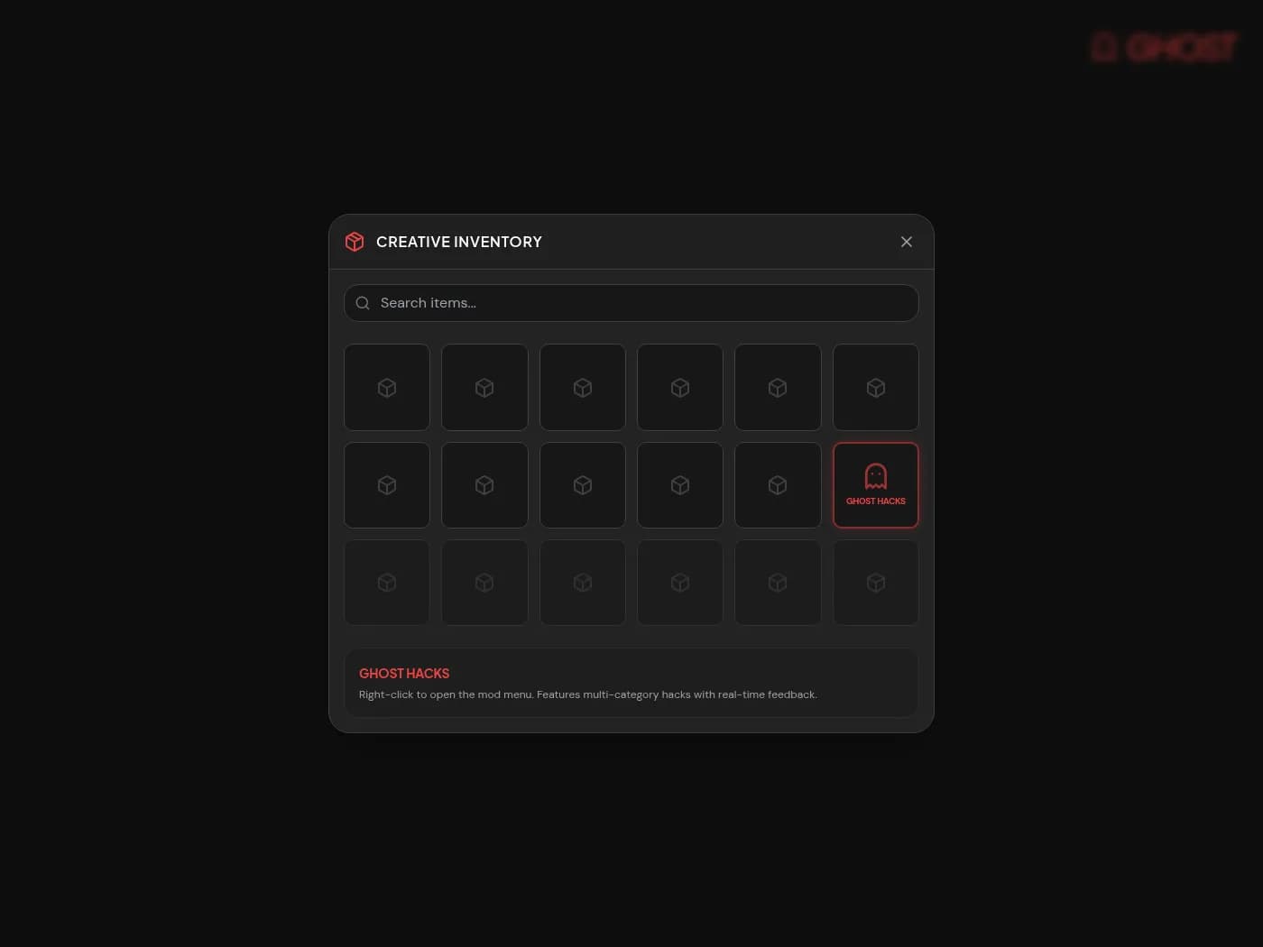 Ghost Hacks Mod Menu