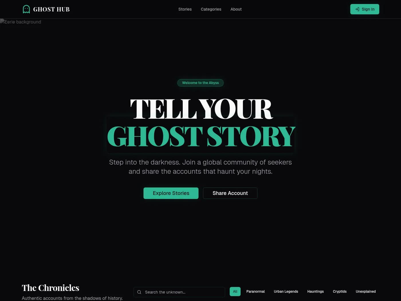 Ghost Stories Hub