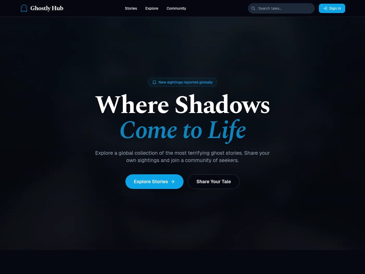 Ghostly Tales Hub