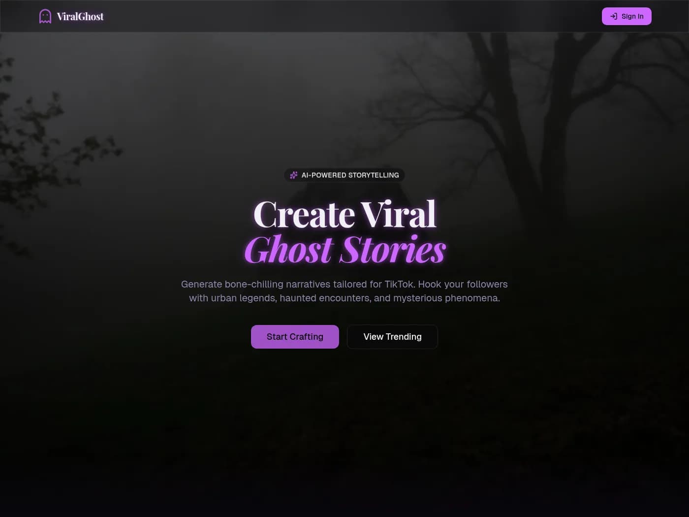 Viral Ghost Story Maker
