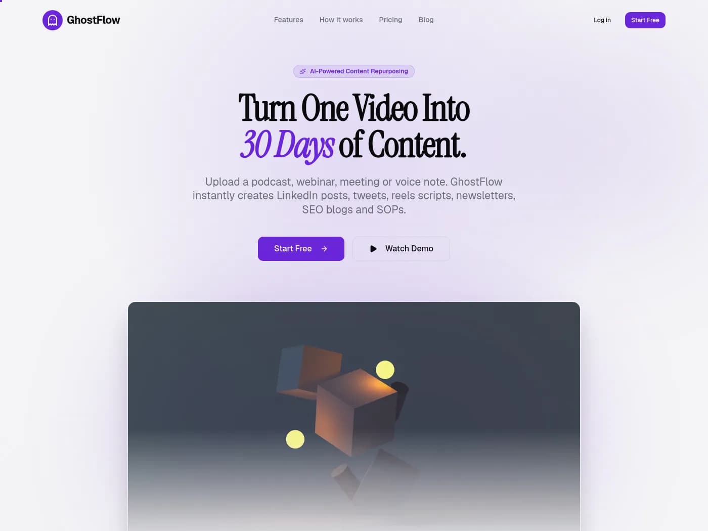 GhostFlow AI SaaS Website