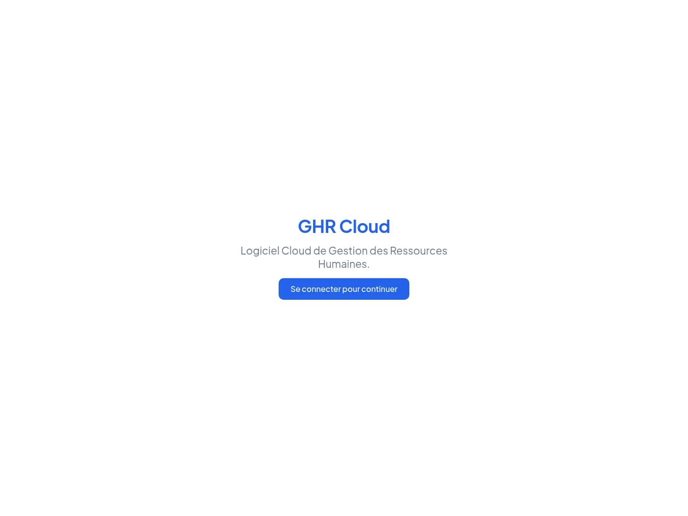 GHR Cloud HR Suite