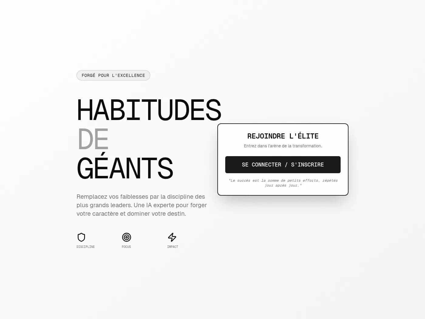 Habits of Giants