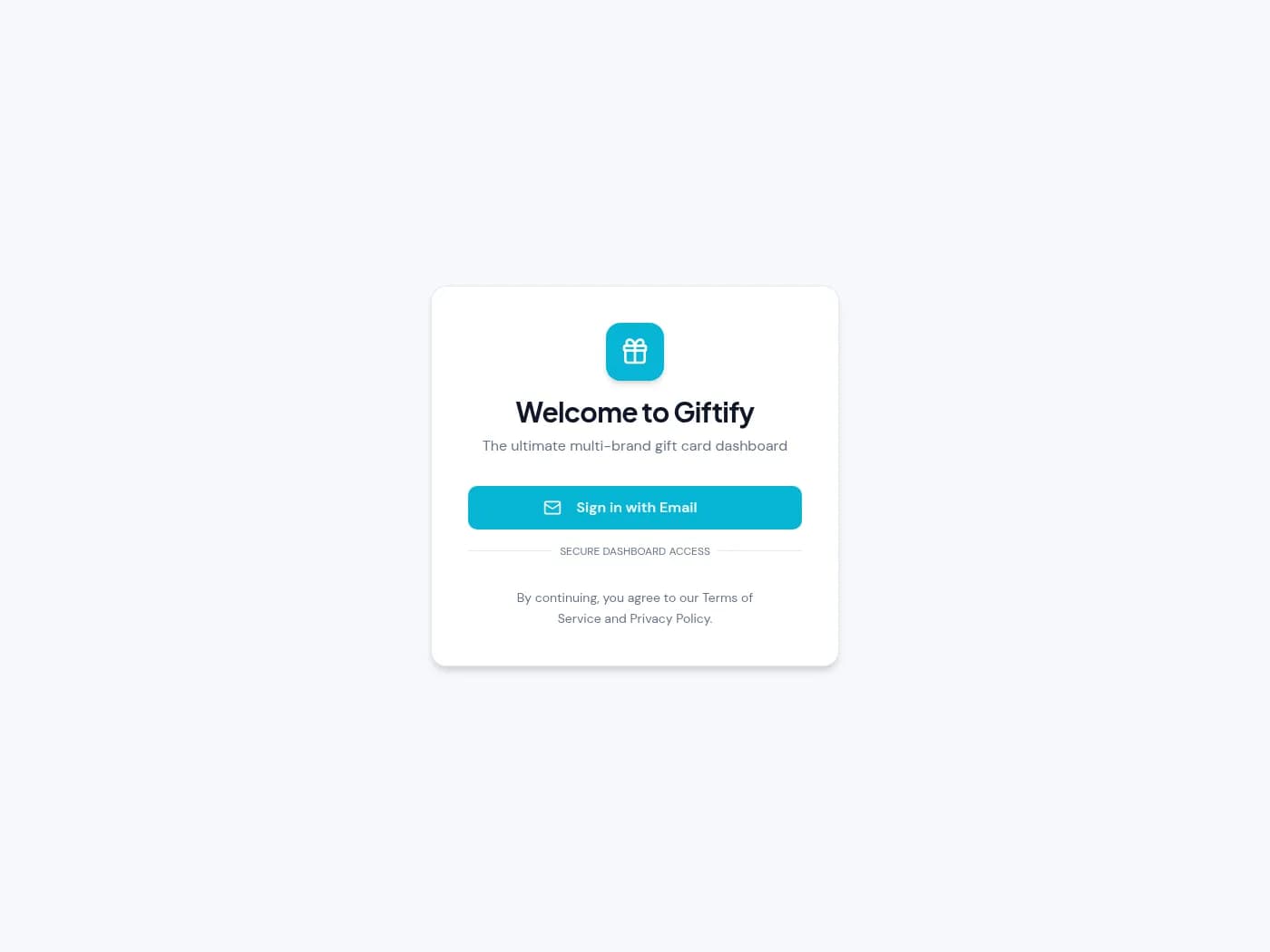 Giftify Dashboard