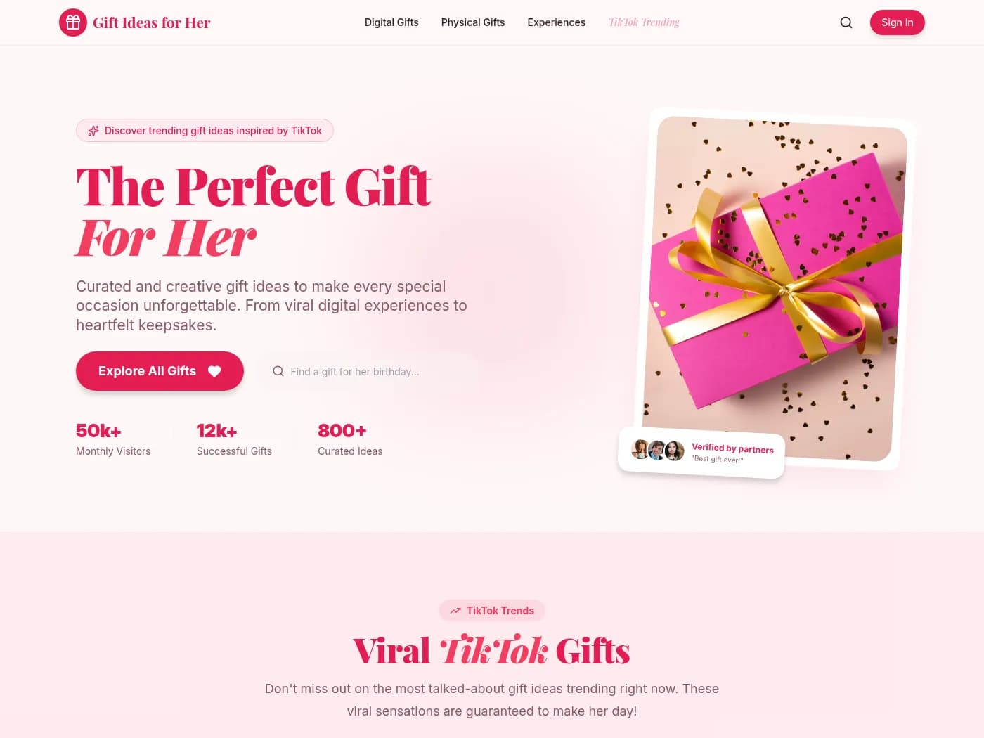 Gift Ideas for Her