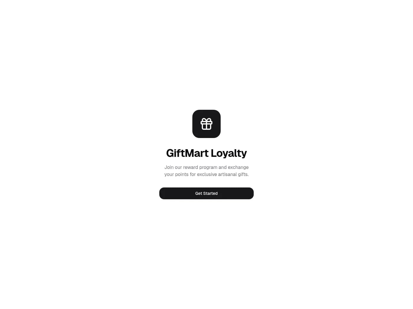 GiftMart Loyalty Page