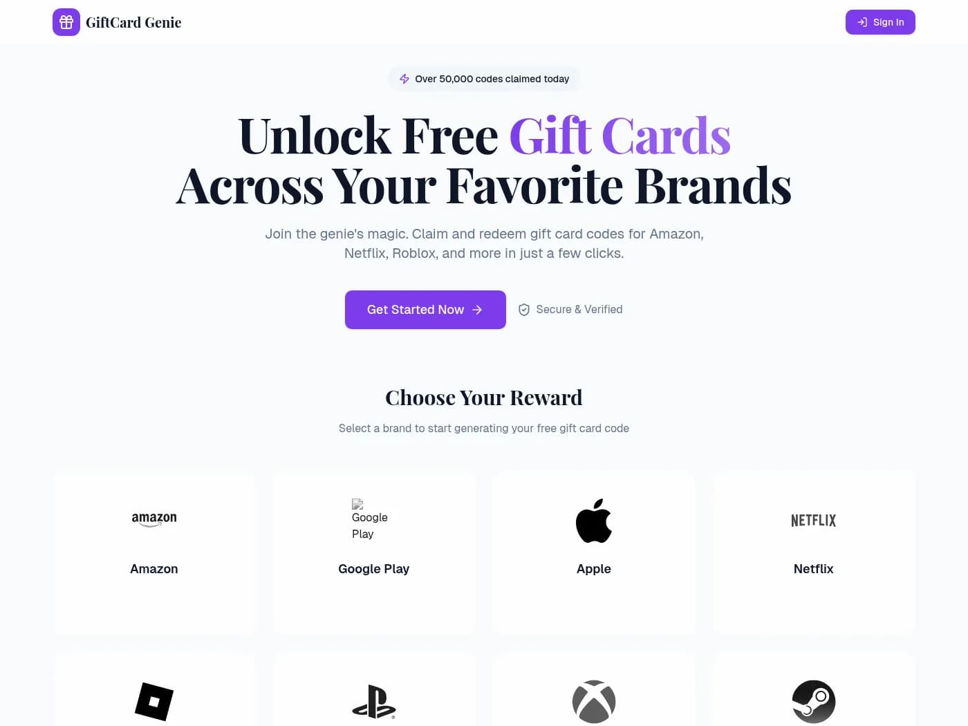 GiftCard Genie