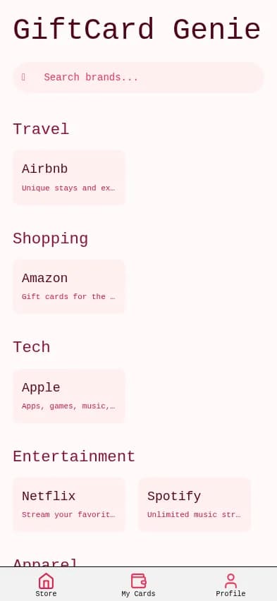 GiftCard Genie