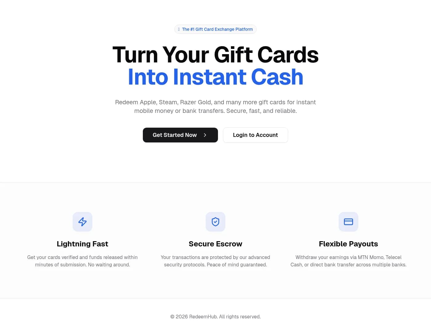 GiftCard Redeem Hub