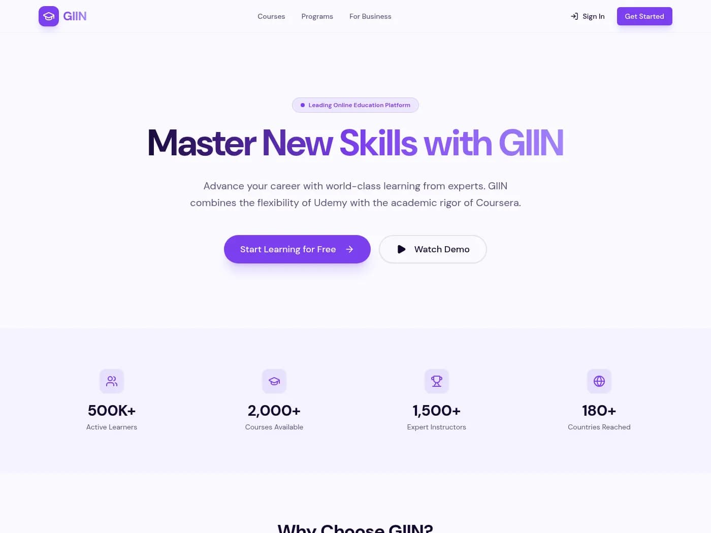 GIIN Learning Platform