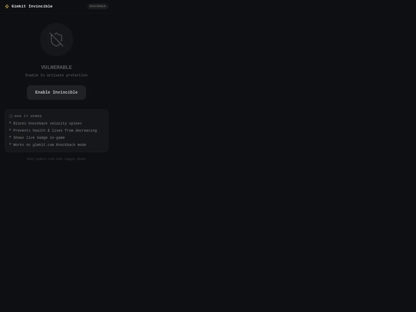 Invincible Gimkit Extension