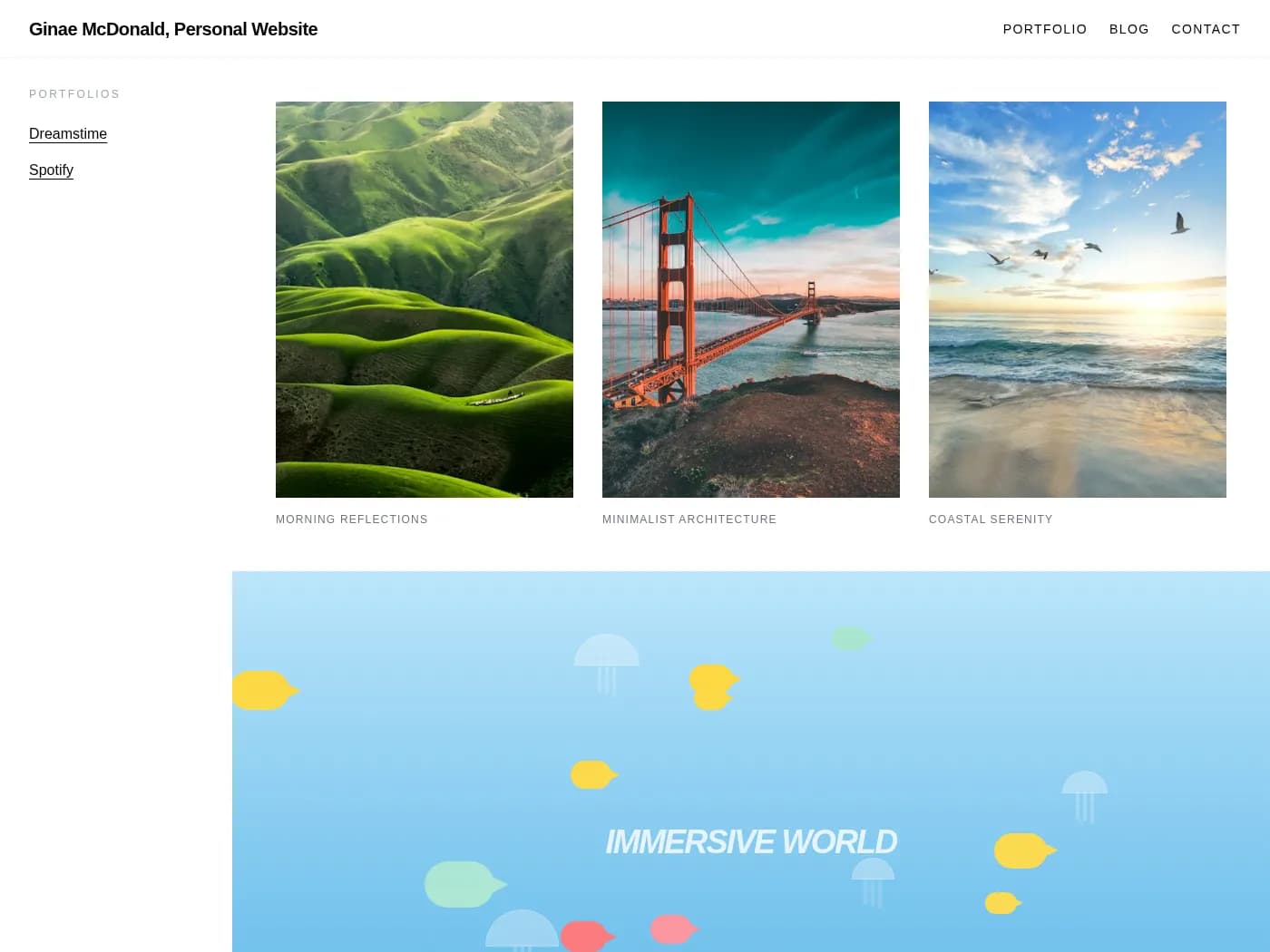 Ginae McDonald Personal Site