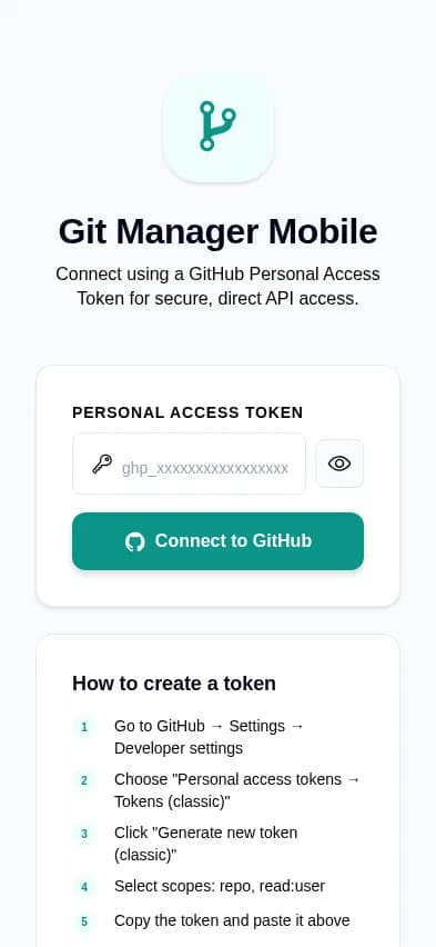 Git Manager Mobile