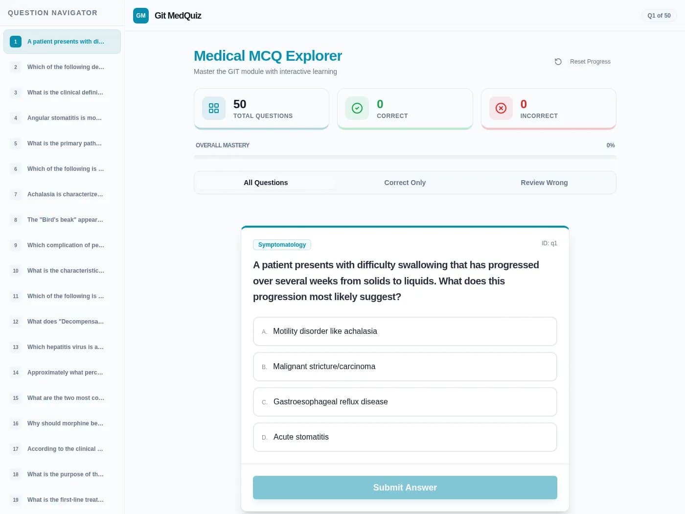 Git Medical Notes Explorer