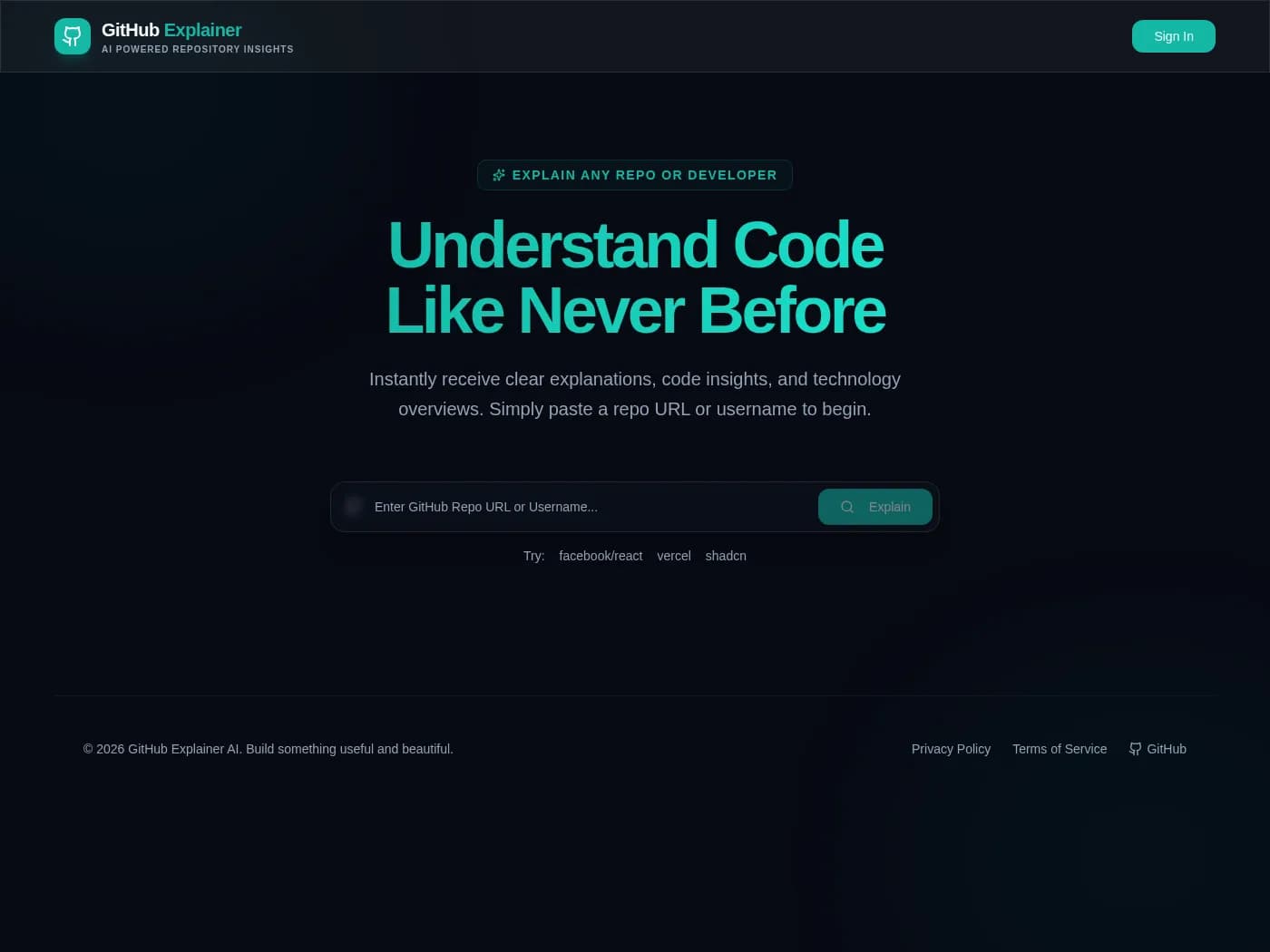 GitHub Chat Explainer