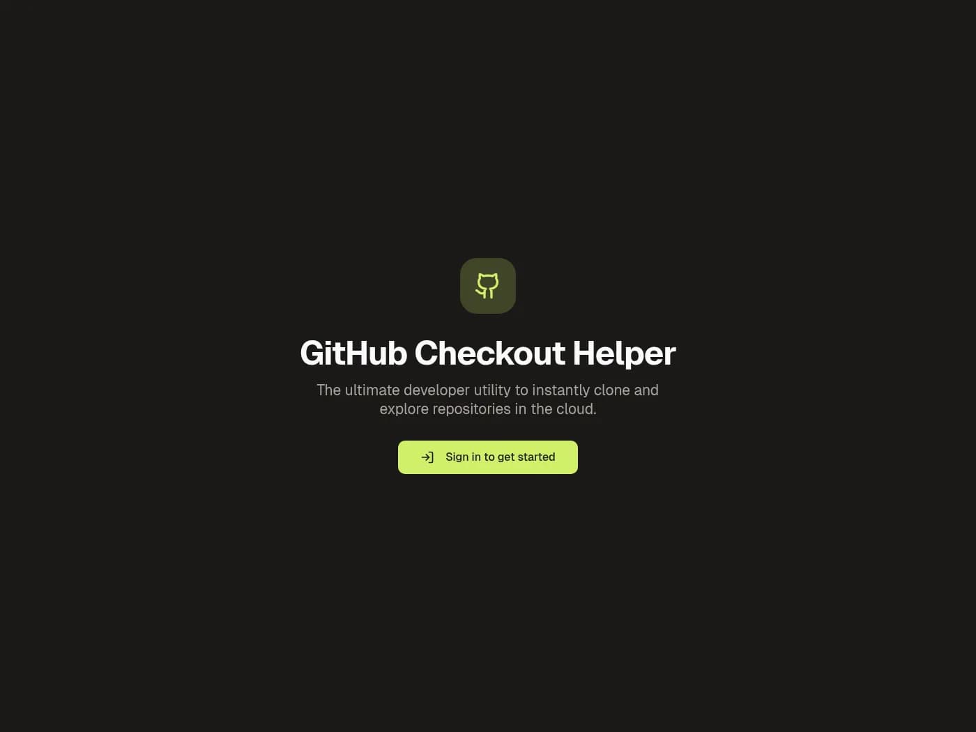 GitHub Checkout Helper