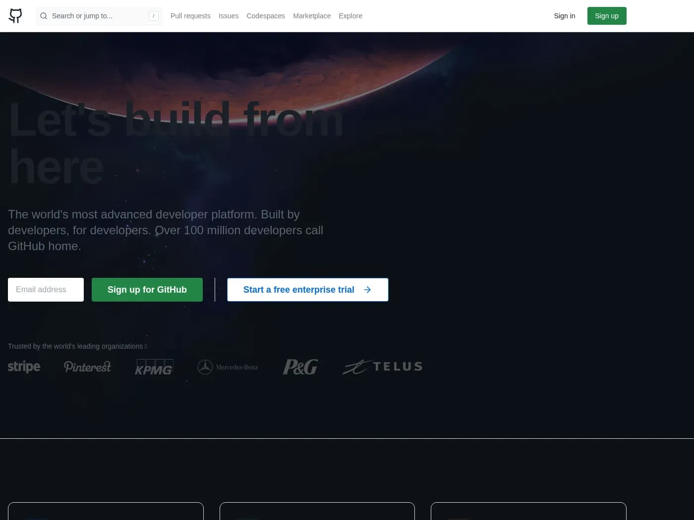 GitHub Clone Website