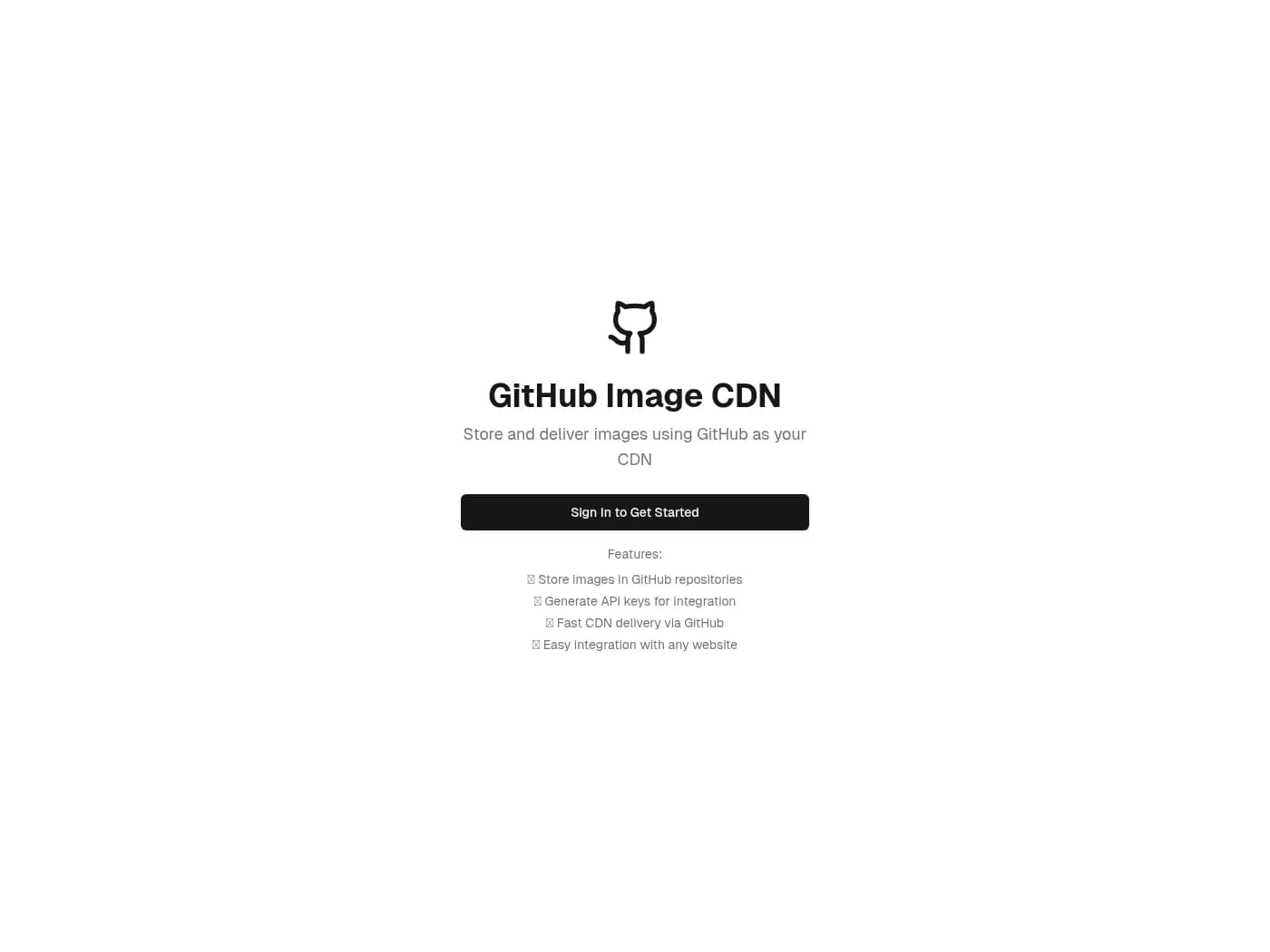 GitHub-Driven Image CDN