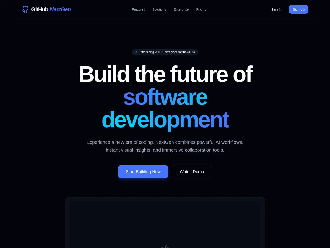 GitHub NextGen