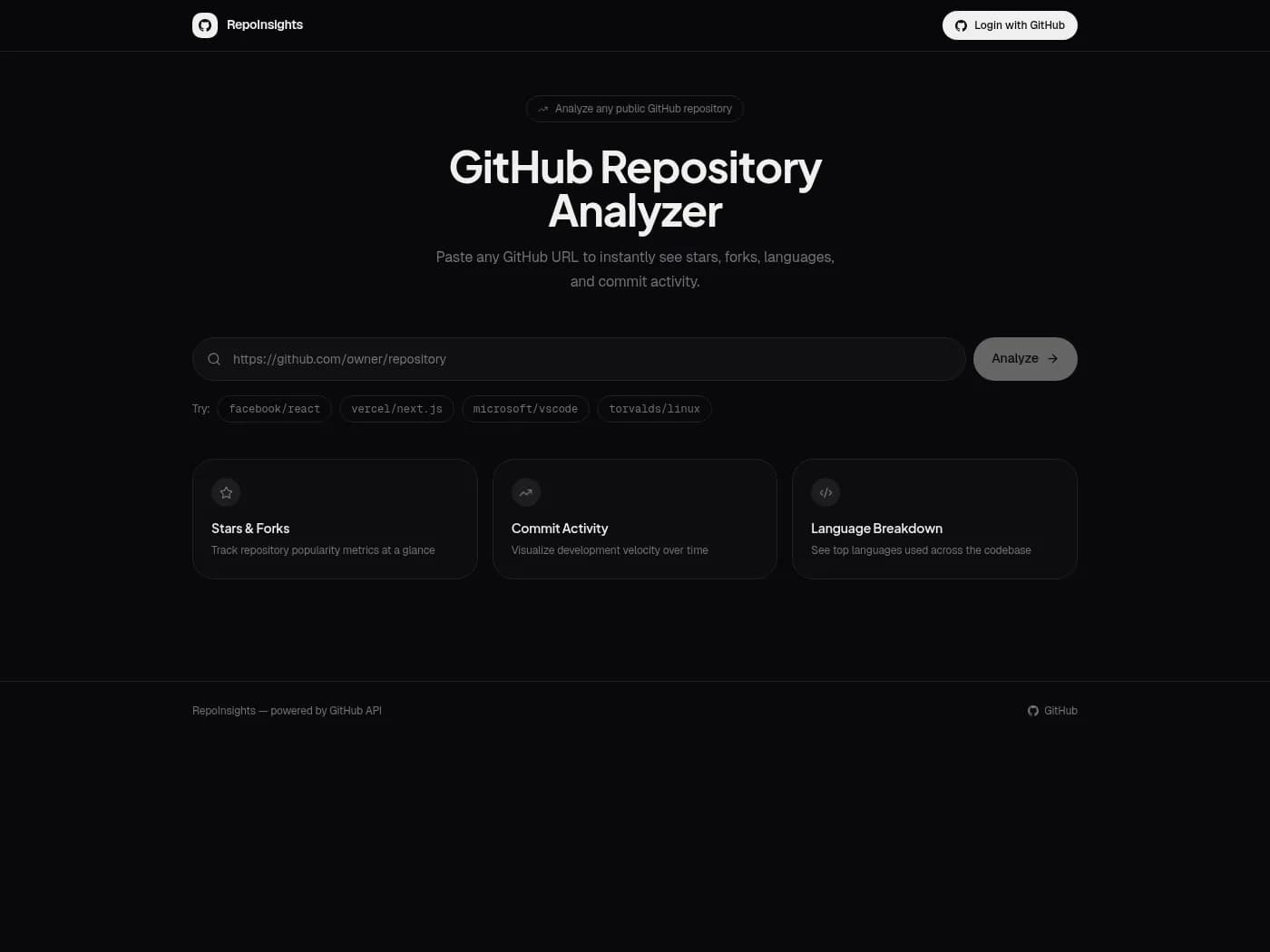 Repo Insights Dashboard