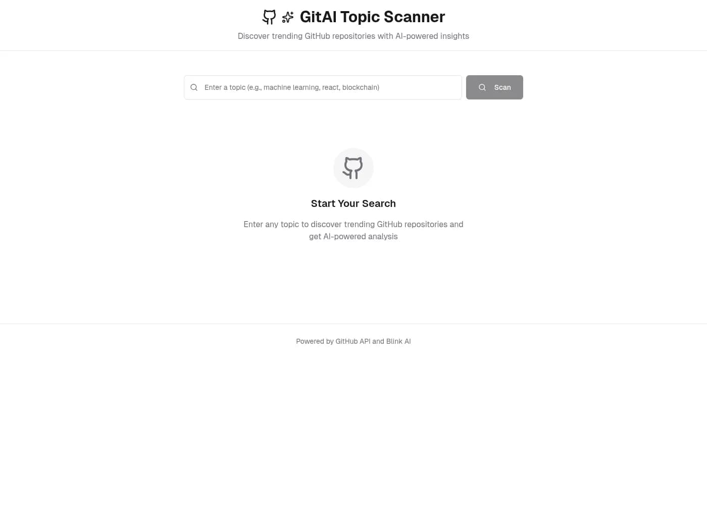 GitAI Topic Scanner