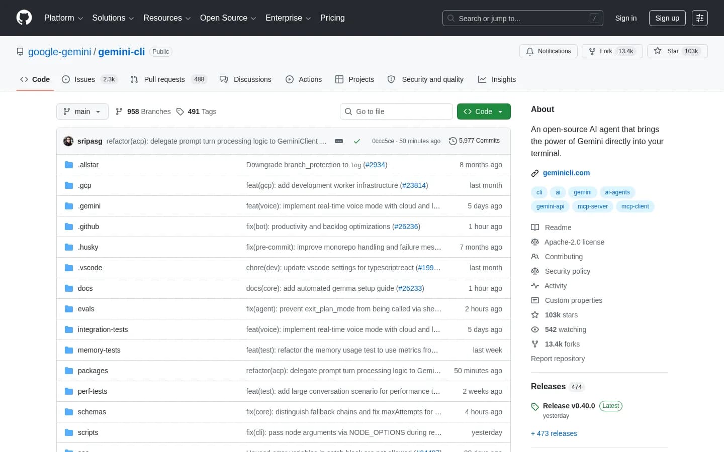 Gemini CLI GitHub repository — Google’s open-source terminal AI agent