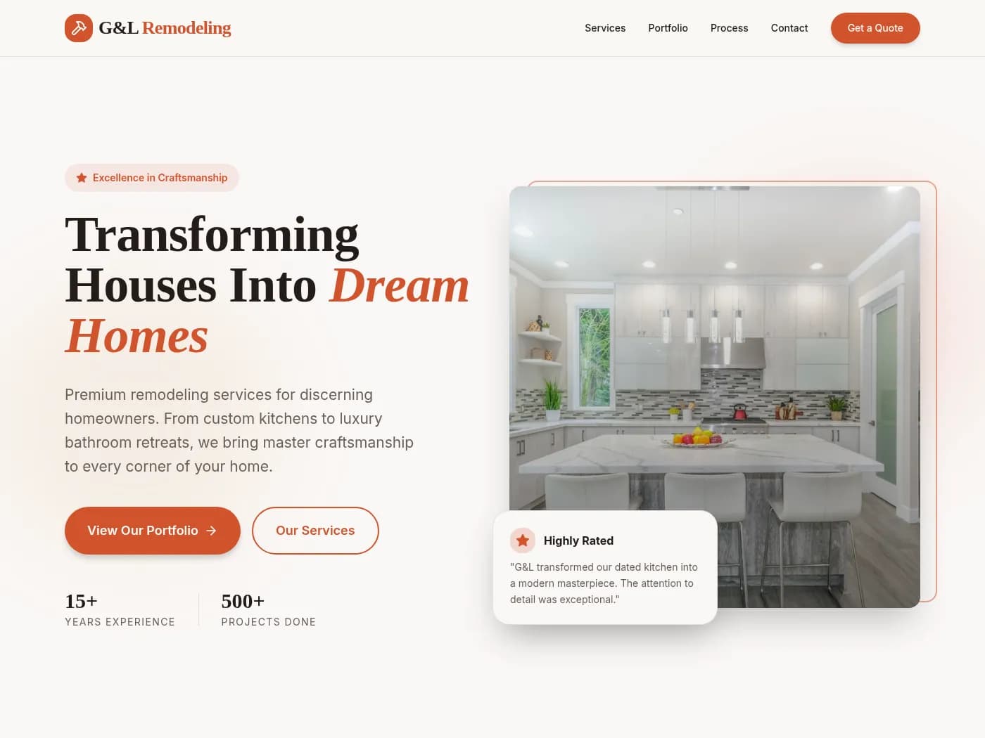 G&L Remodeling Site