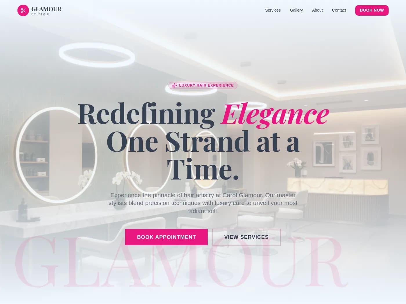 Carol Glamour Salon Site