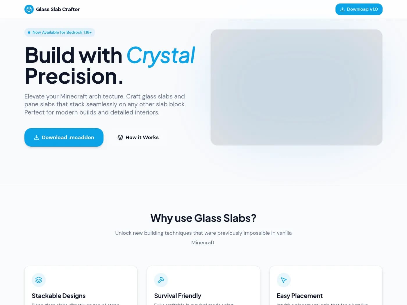 Glass Slab Crafter