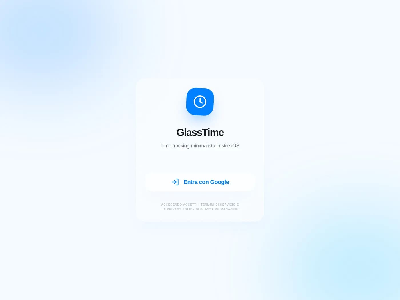 GlassTime Manager