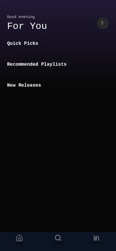 GlassyWave Music Player